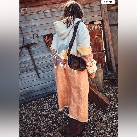 Free People | Jackets & Coats | Free People Acadia Sweatshirt Scenic ...